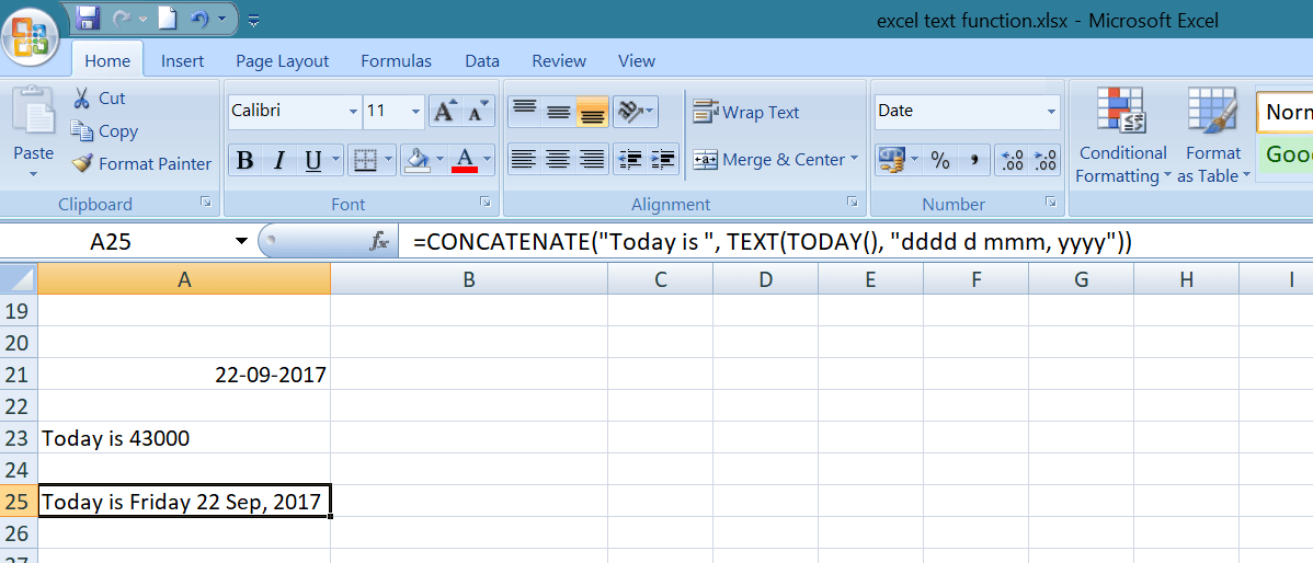 Excel TEXT Function Formula Examples How To Use Text Function 17324